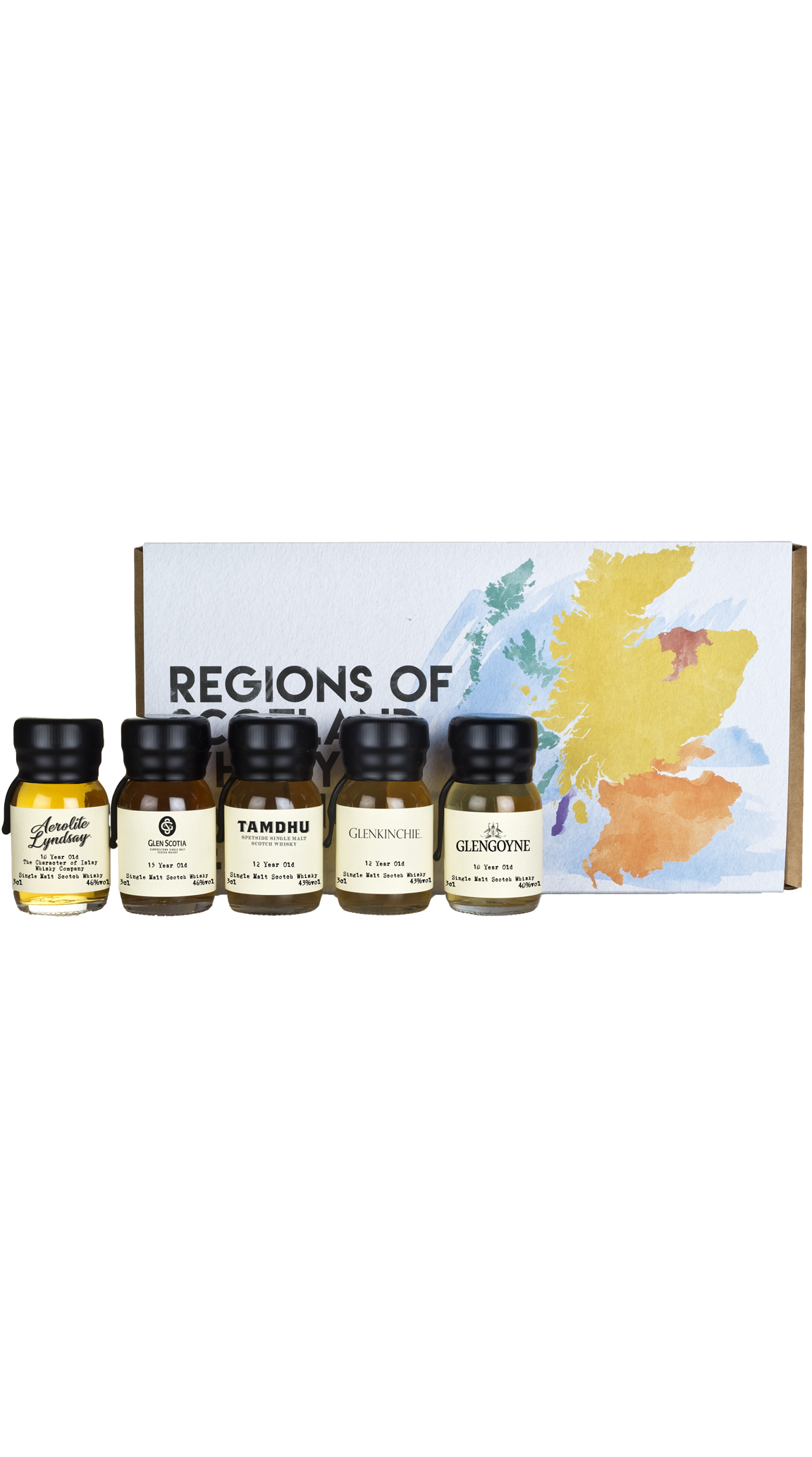 Regions Of Scotland Whisky Tasting Set 5 X 30ml Fine Wine Delivery